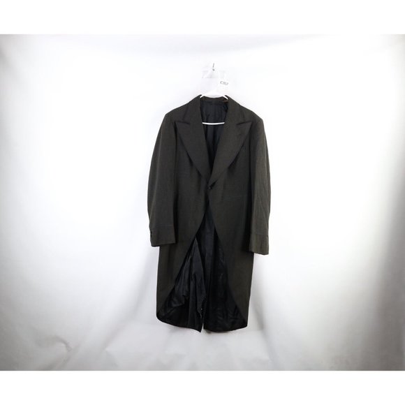 Vintage | Suits & Blazers | Vtg 4s 50s Bespoke Mens 38r Distressed Wool ...